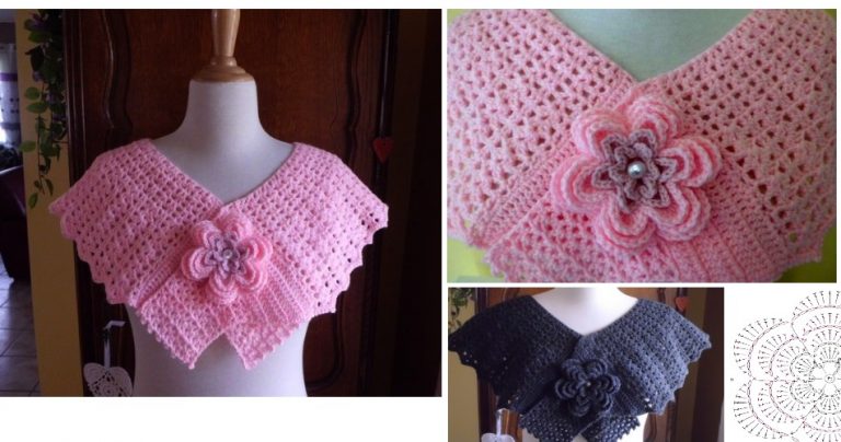 Capas con flores en crochet con gráficos gratuitos ⋆ Manualidades DIY