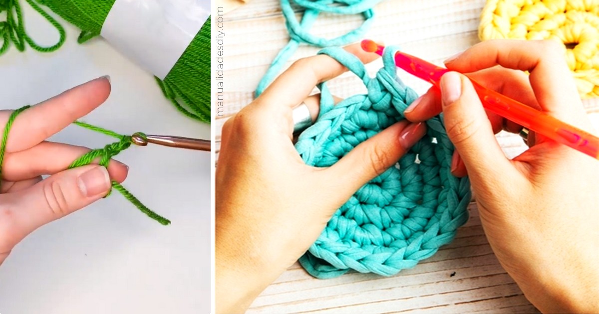 Como tejer con gancho fácil - ¡aprende ya! ⋆ Manualidades DIY