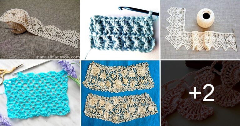 Los 7 Mejores Encajes a Crochet ⋆ Manualidades DIY